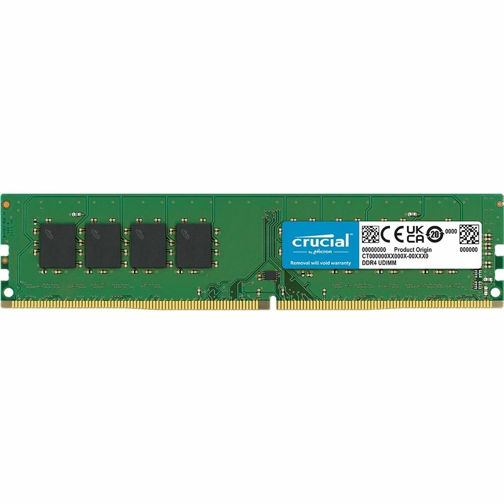 Модуль памяти Crucial 16GB DDR4 3200 DIMM Classic Desktop Memory Non-ECC, CL22, 1.2V, DRx8 oem