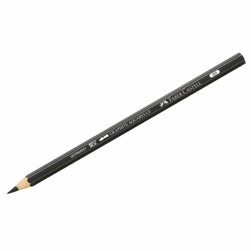 Карандаш ч/г акварельный Faber-Castell "Graphite Aquarelle", 4B, заточен