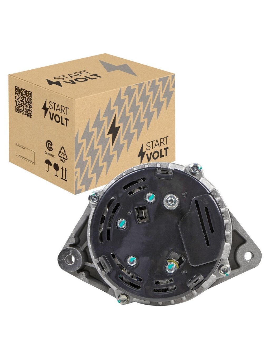 Генератор для а/м ГАЗ, УАЗ дв. 405, 406, 409 (90А) "STARTVOLT"