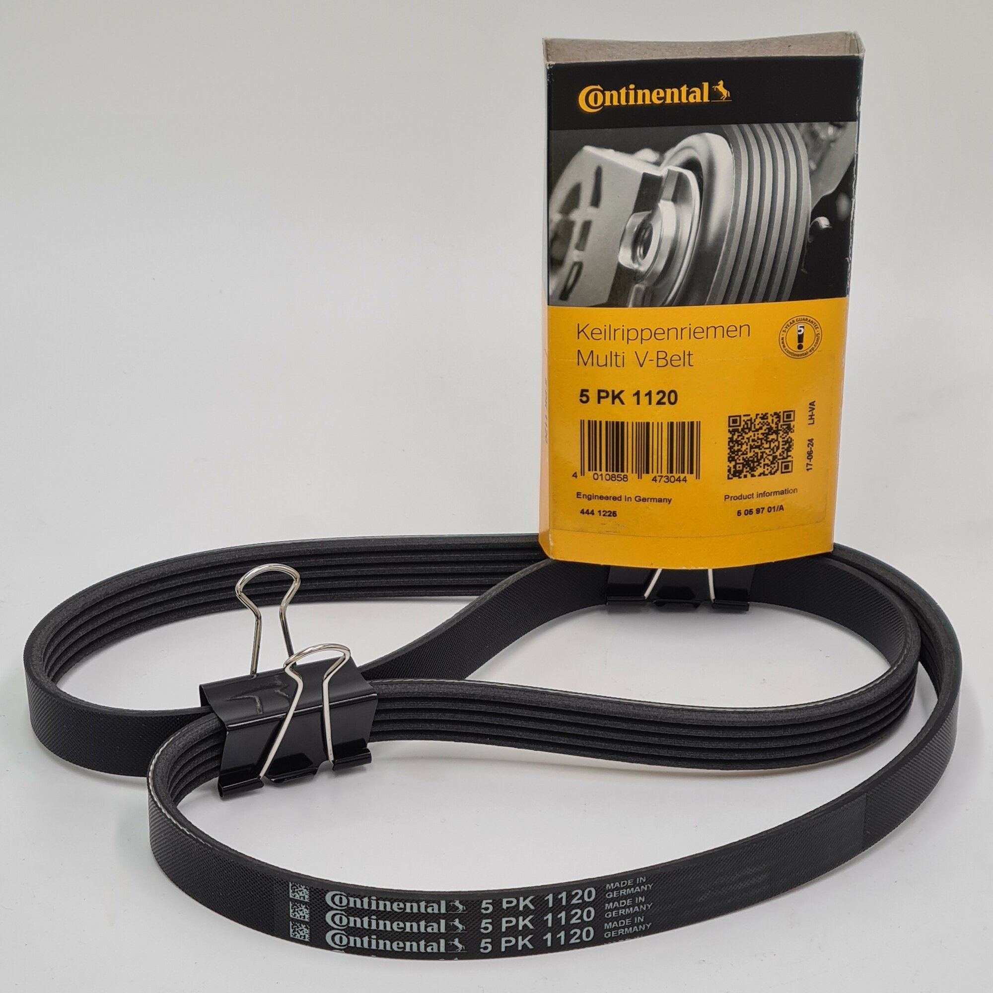 Приводной ремень Continental (Contitech) 5PK1120 для AUDI, BMW, RENAULT, TOYOTA, VOLKSWAGEN, MITSUBISHI, NISSAN, VOLVO
