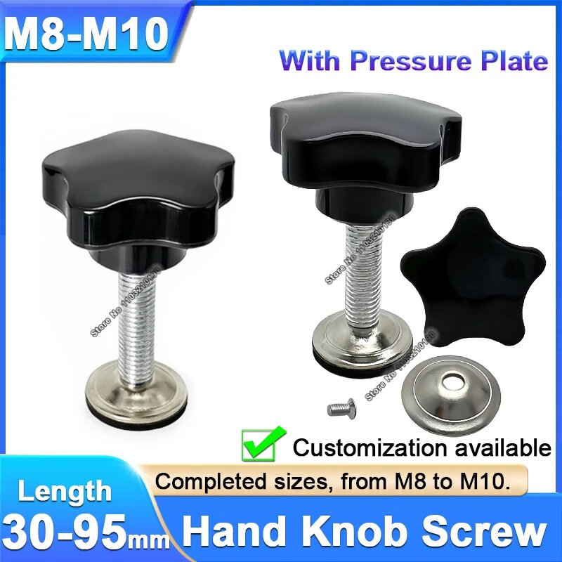 GooBetter Винты с рукояткой M8 M10 M8 (head 39mm), 4pcs, 80mm