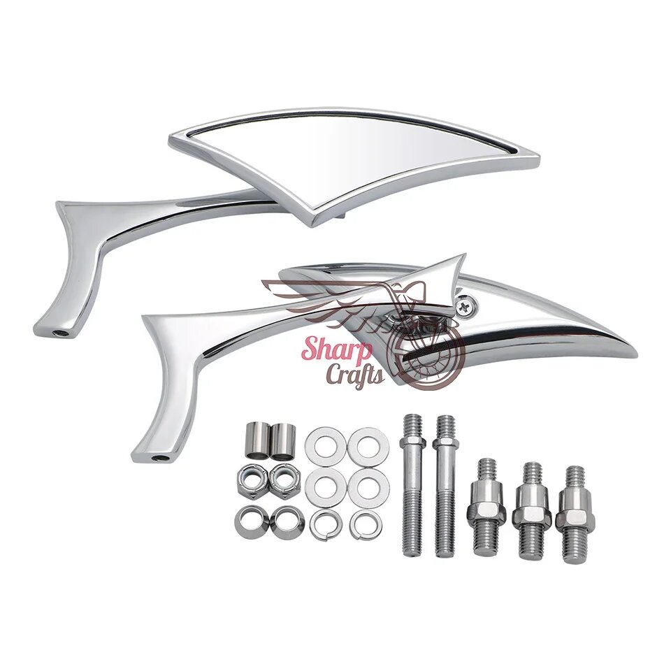 Боковые зеркала заднего вида для мотоцикла Honda Shadow Spirit pour VT 750 1100 VTX 1300/1800 Steed VLX 400 600 Magna VF 250 CM 125 01 Chrome