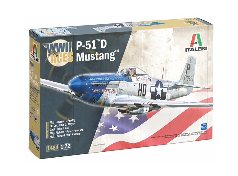 1484 Italeri North American P-51 D Mustang USAAF Aces 1/72