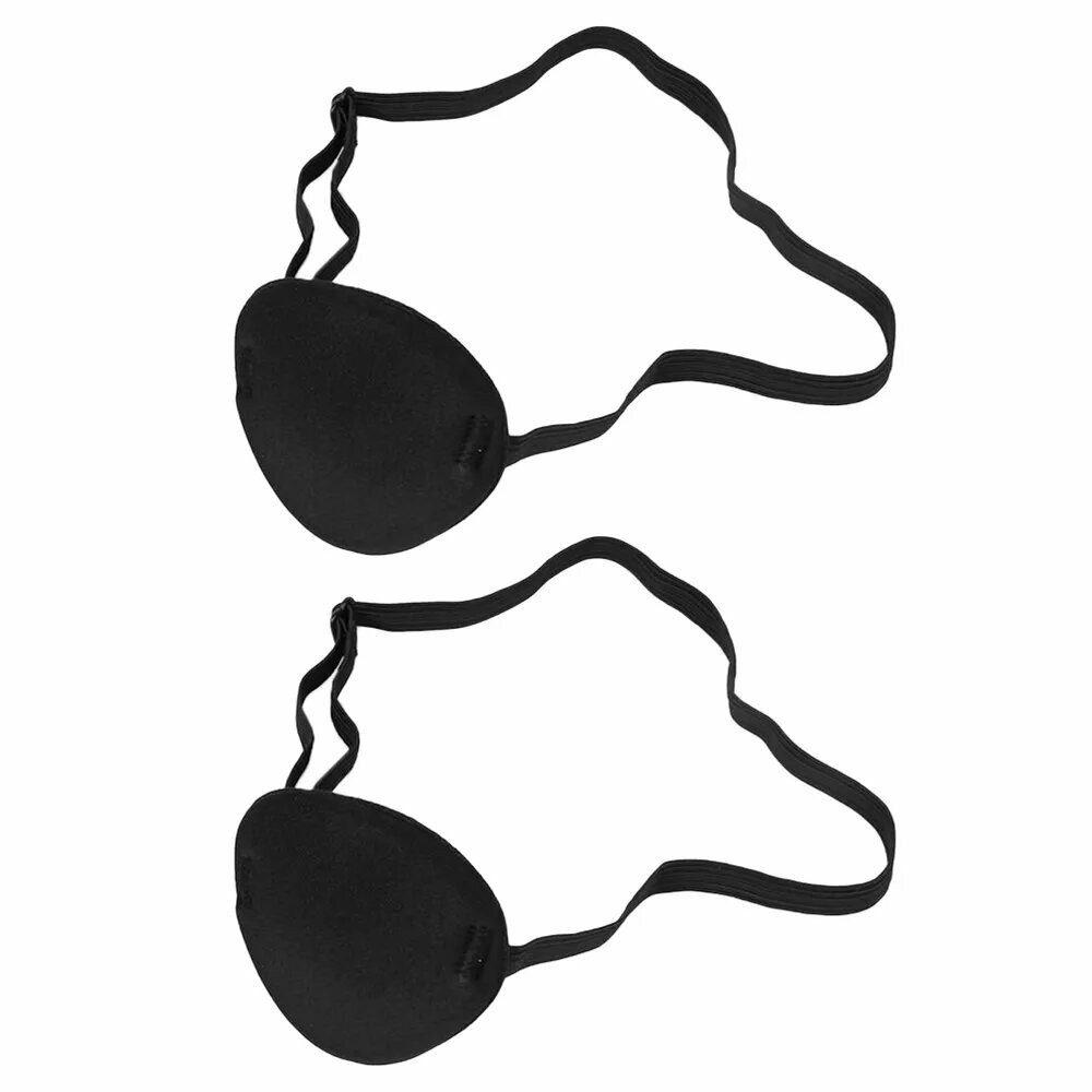 Черный Пластырь Для Глаза Из Пены И Полиэстера Размер 7 2X6X0 5Cm Для Лечения