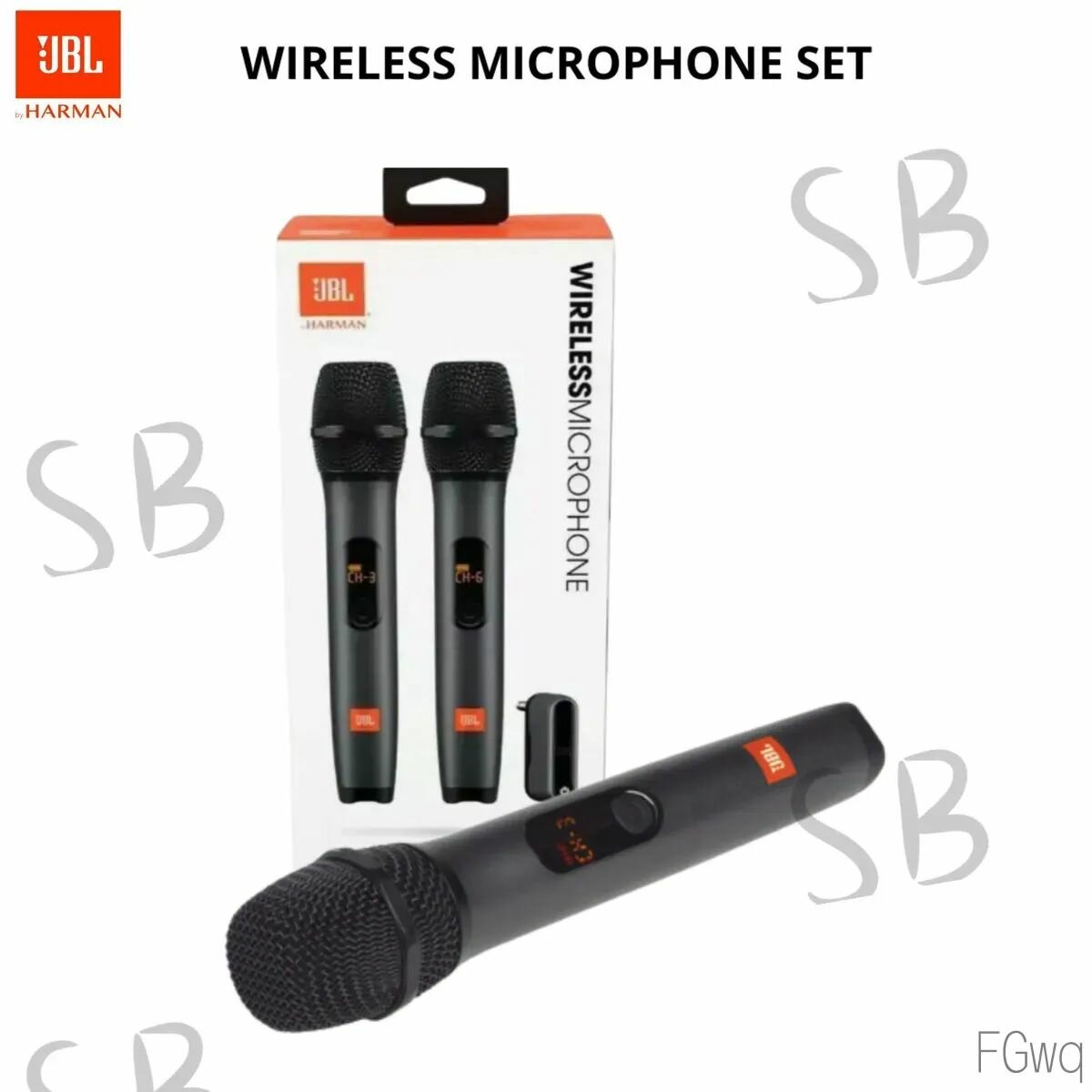 Микрофон для живого вокала JBL Wireless Microphone Set, черный