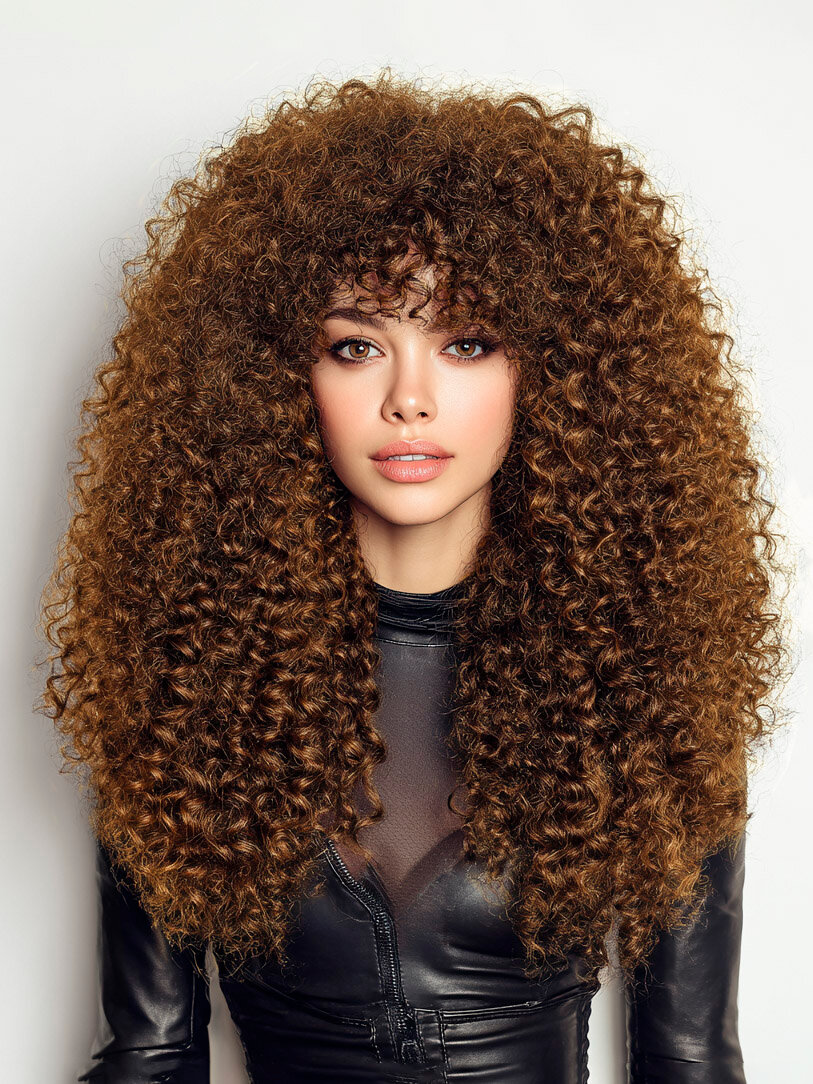 Hairshop Афрокудри 27 60см (Каштановый светлый)