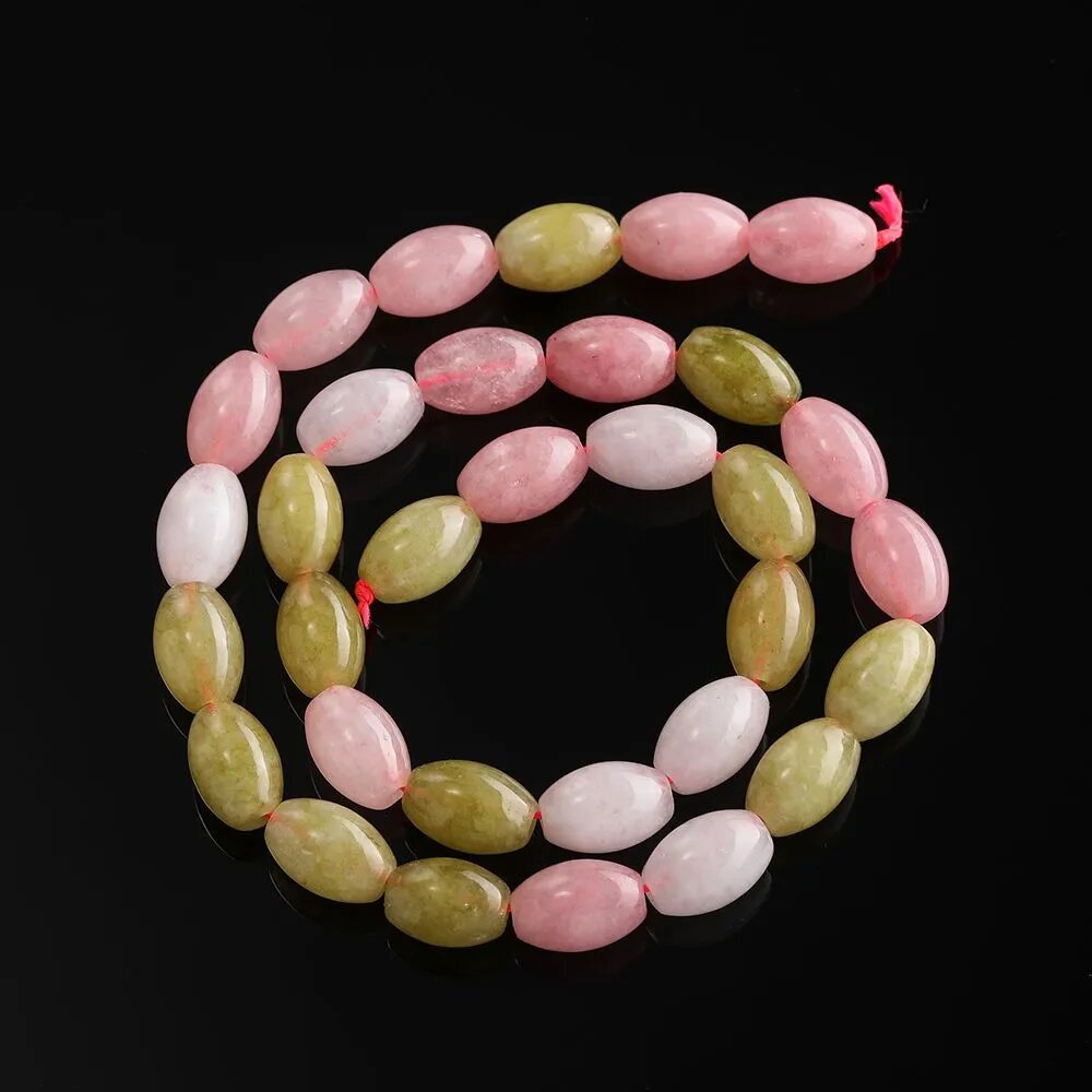 Морганит 8*12 мм, Бусины из натуральных камней , бусины на нитке (около 32 шт)