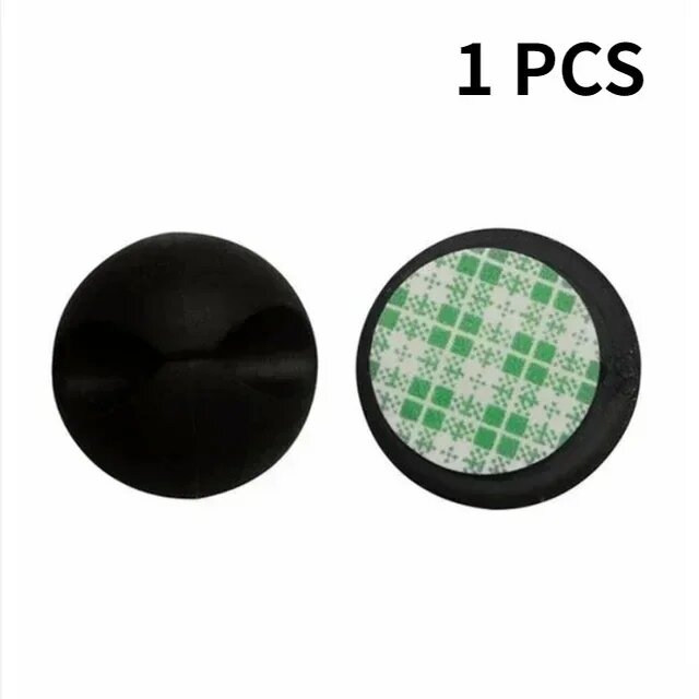 1/5/10/20 шт, зажимы для кабеля, силиконовый органайзер для кабеля, настольный держатель Black 1PCS