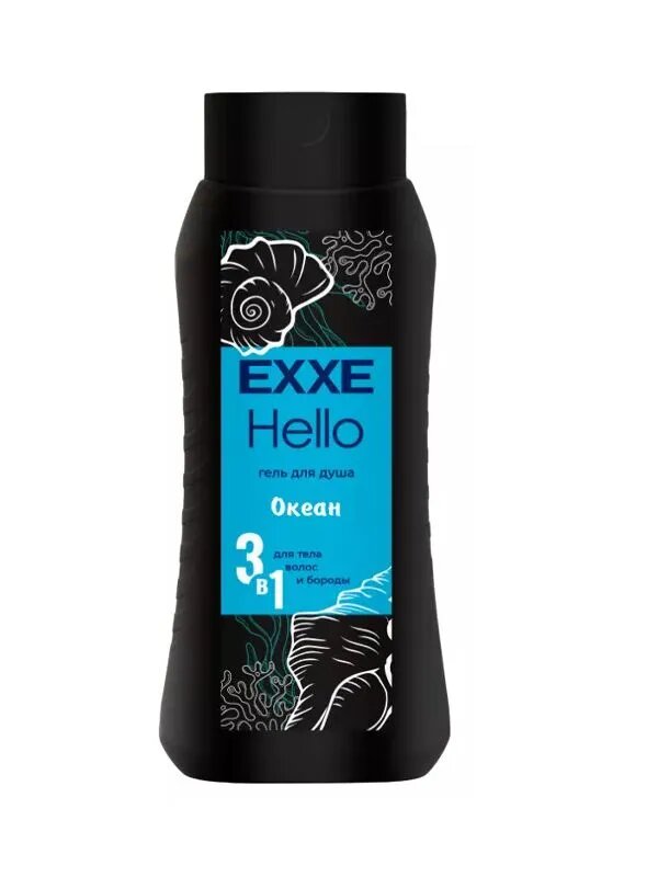 Гель для душа Exxe Hello Men 3в1 "Океан", 400 мл