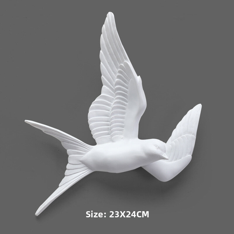 Световой подвес для стены в стиле скандинавского дизайна гостиной, входа, ресторана, креативное арт-изделие 3D птица, встраиваемый свет, роскошный настенный свет (Ласточка А)