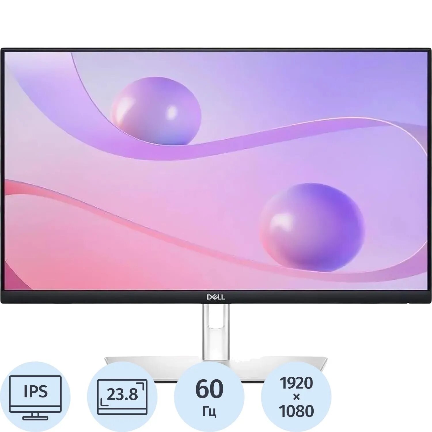 Монитор Dell 23.8 P2424HT 1920x1080 Touch USB-C Hub, HDMI, DP