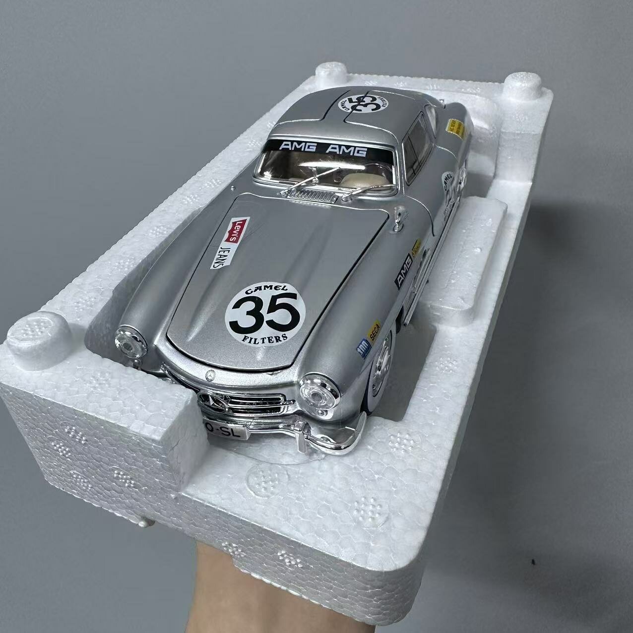 Европейский заказ, экспортный излишек, специальная цена, модель Mercedes 300SL, классический автомобиль, алюминиевая модель для демонстрации