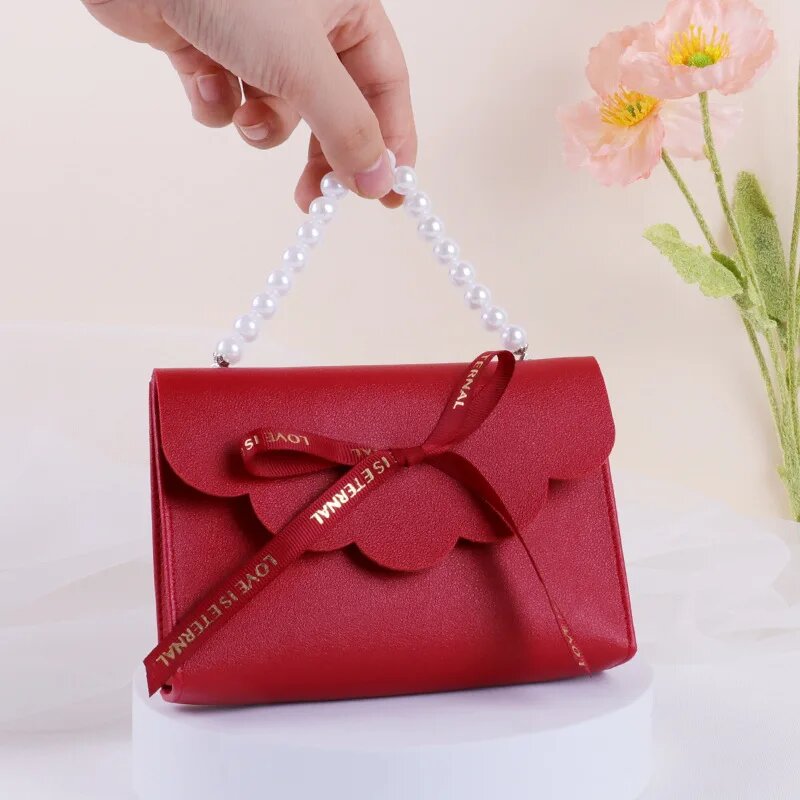 Кожаные подарочные пакеты MIQIAO Бордовый, A, 20 PCS