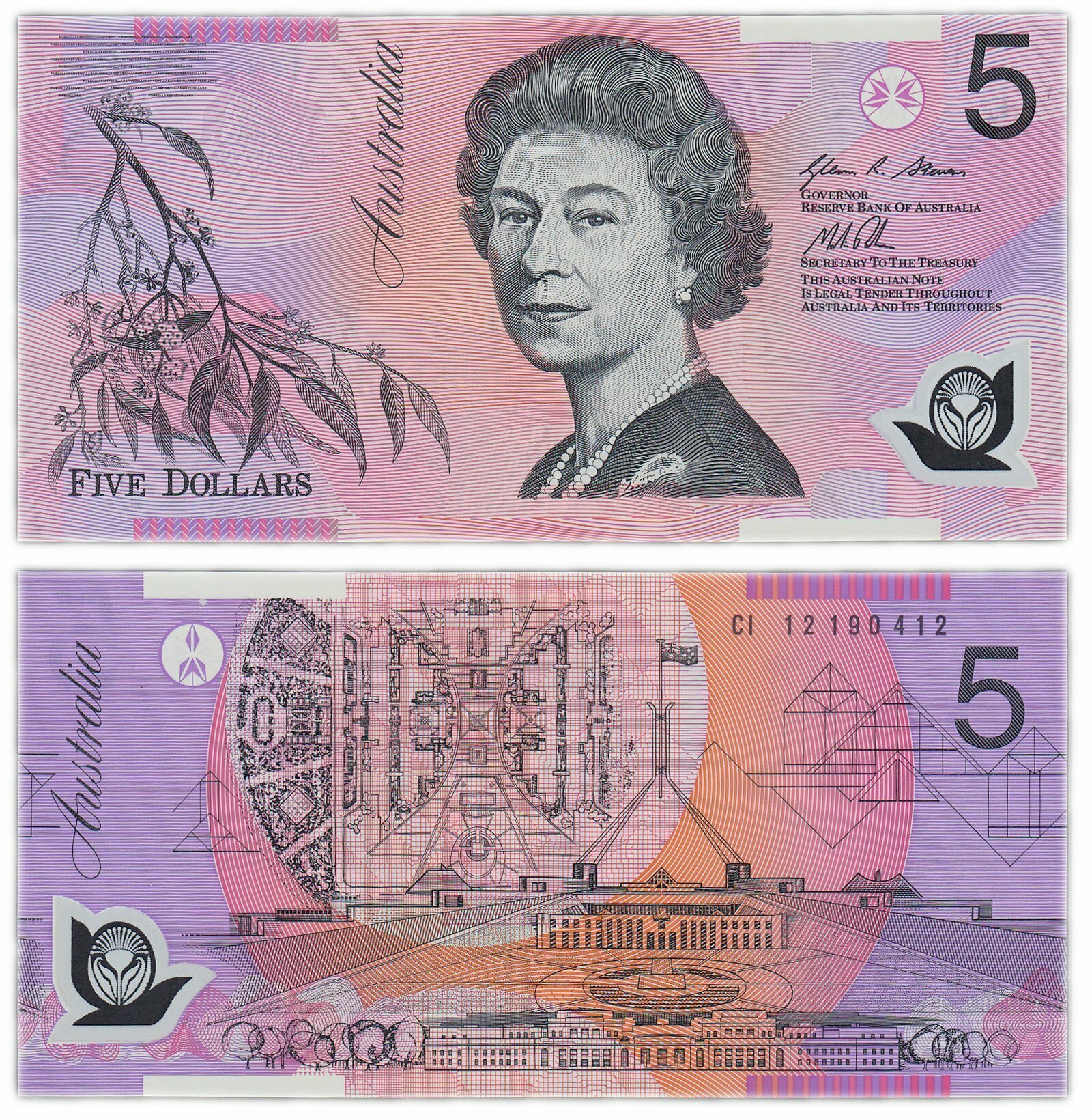 Австралия 5 долларов 2012 Pick 57g