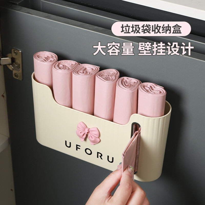 Кухонный мешок для мусора, хранение, домашний, большой емкости, настенный, без сверления, выдвижной, креативное хранение пластиковых пакетов