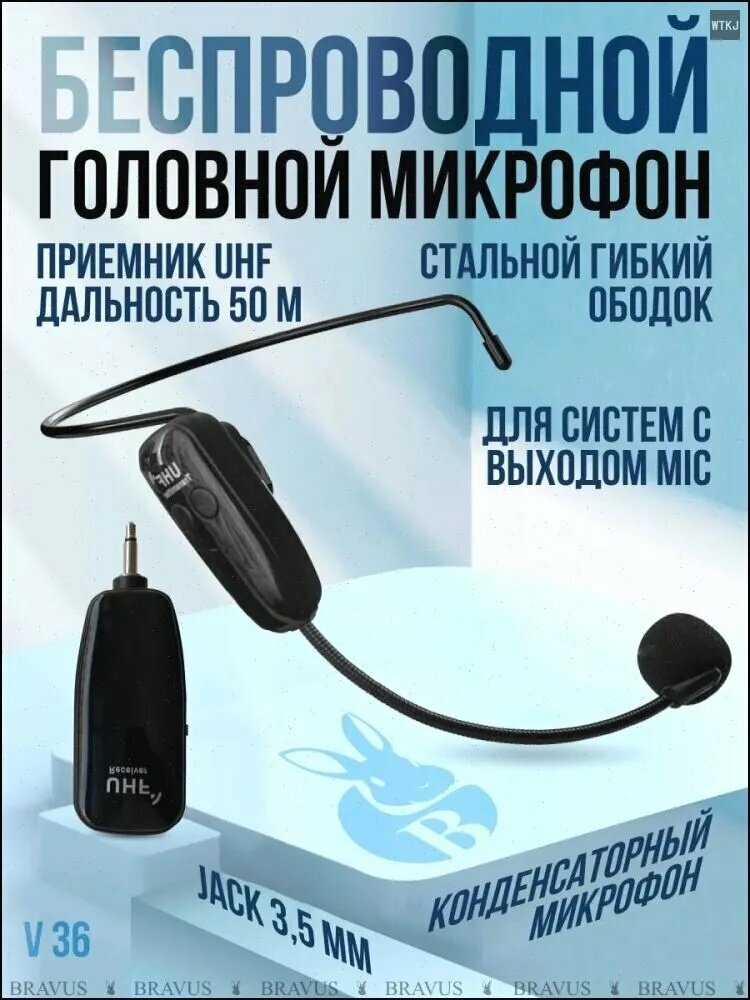Микрофон, черный матовый