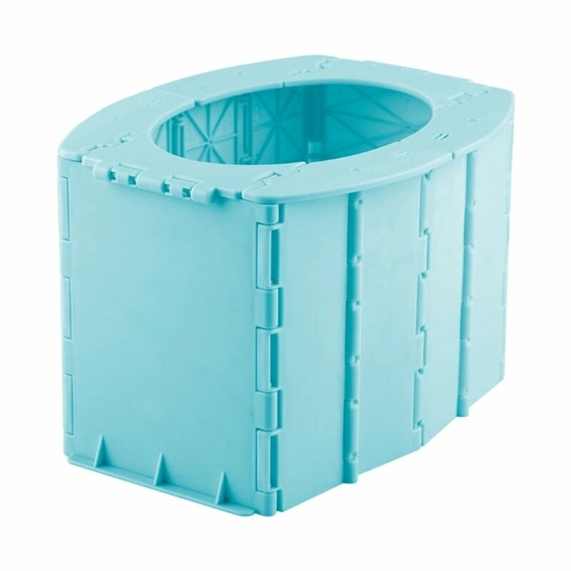 Детский уличный складной автомобильный туалет для детей-синий