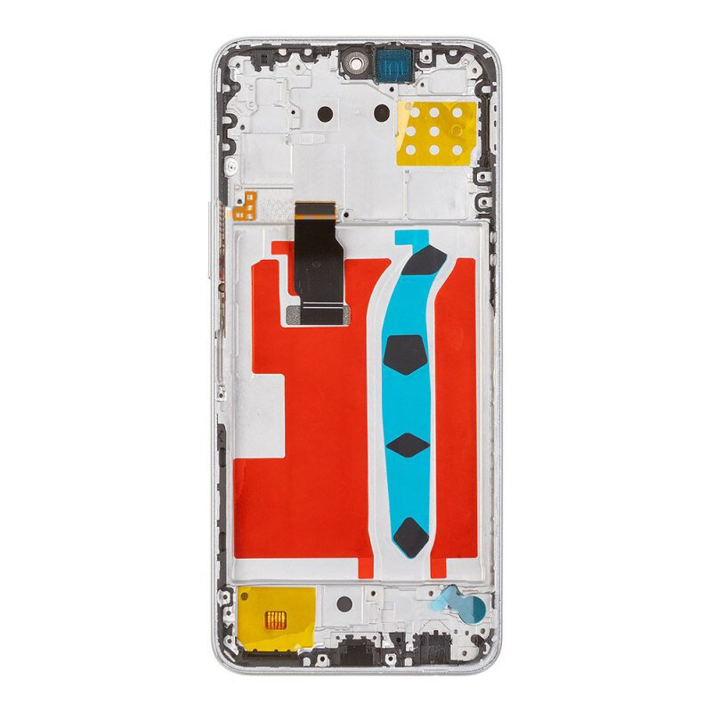 Дисплей (экран) в сборе с тачскрином для Huawei Honor X8 4G (TFY-LX1) серебристый с рамкой (Premium LCD) / 1080х2388