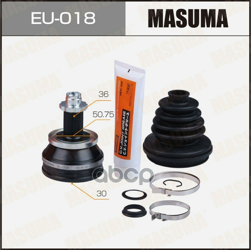 ШРУС AUDI A1 2010-2015, SKODA FABIA 1999-2014, SKODA RAPID 2012-2024, SKODA ROOMSTER 2006-2015, VOLKSWAGEN POLO 2009-2014 Masuma .
