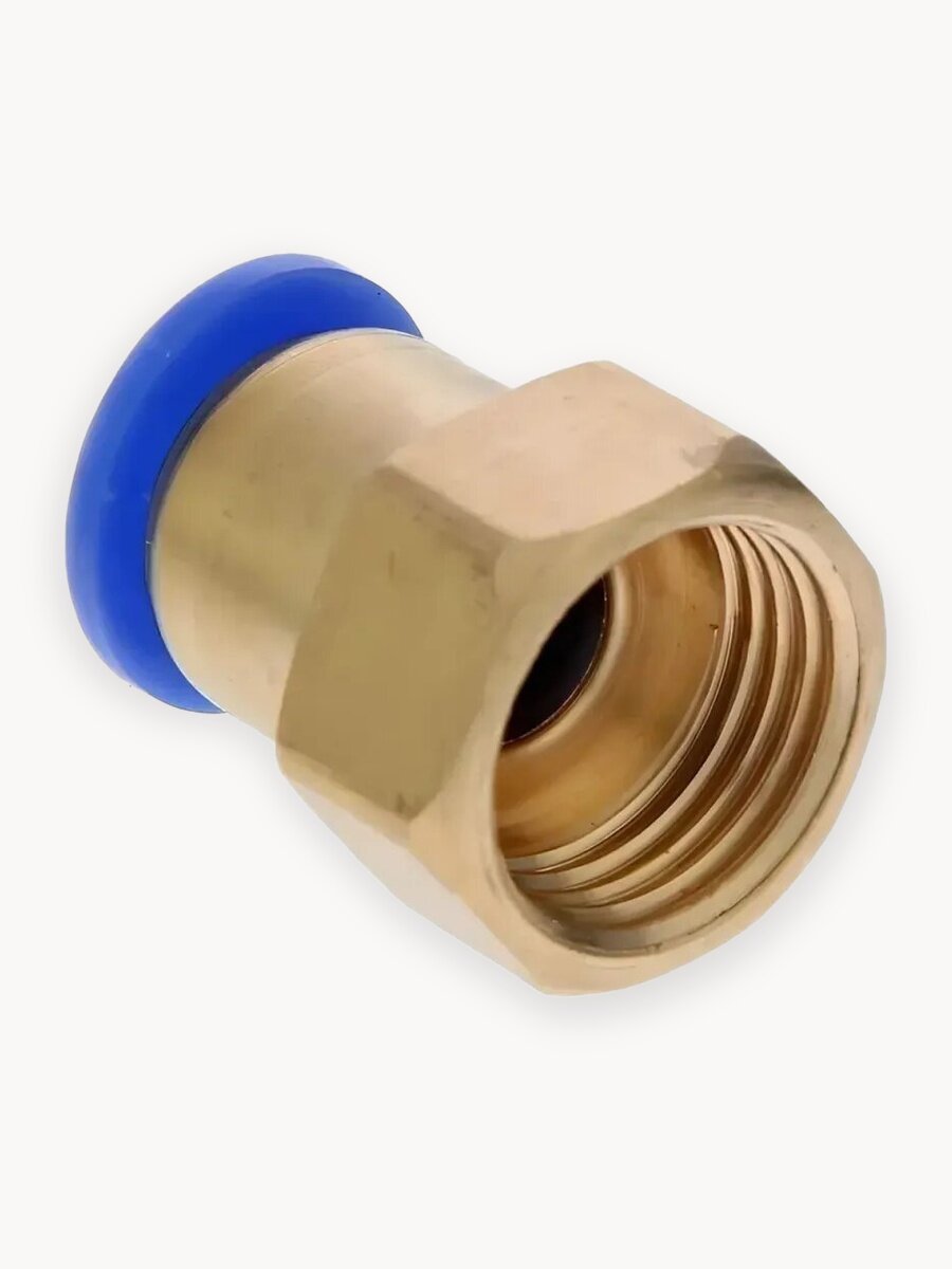 Фитинг быстросъемный резьба 1/2, шланг 10 мм, 4 шт