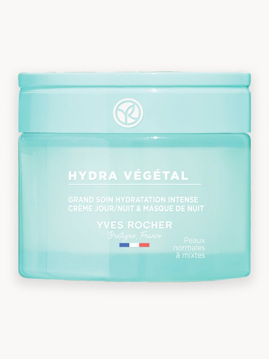 Yves Rocher Дневной/Ночной Крем и Ночная Маска «Интенсивное Увлажнение» - Для нормальной и комбинированной кожи, 75мл