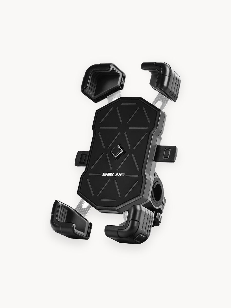 Держатель телефона на руль для велосипеда, самоката, мотоцикла, коляски черный