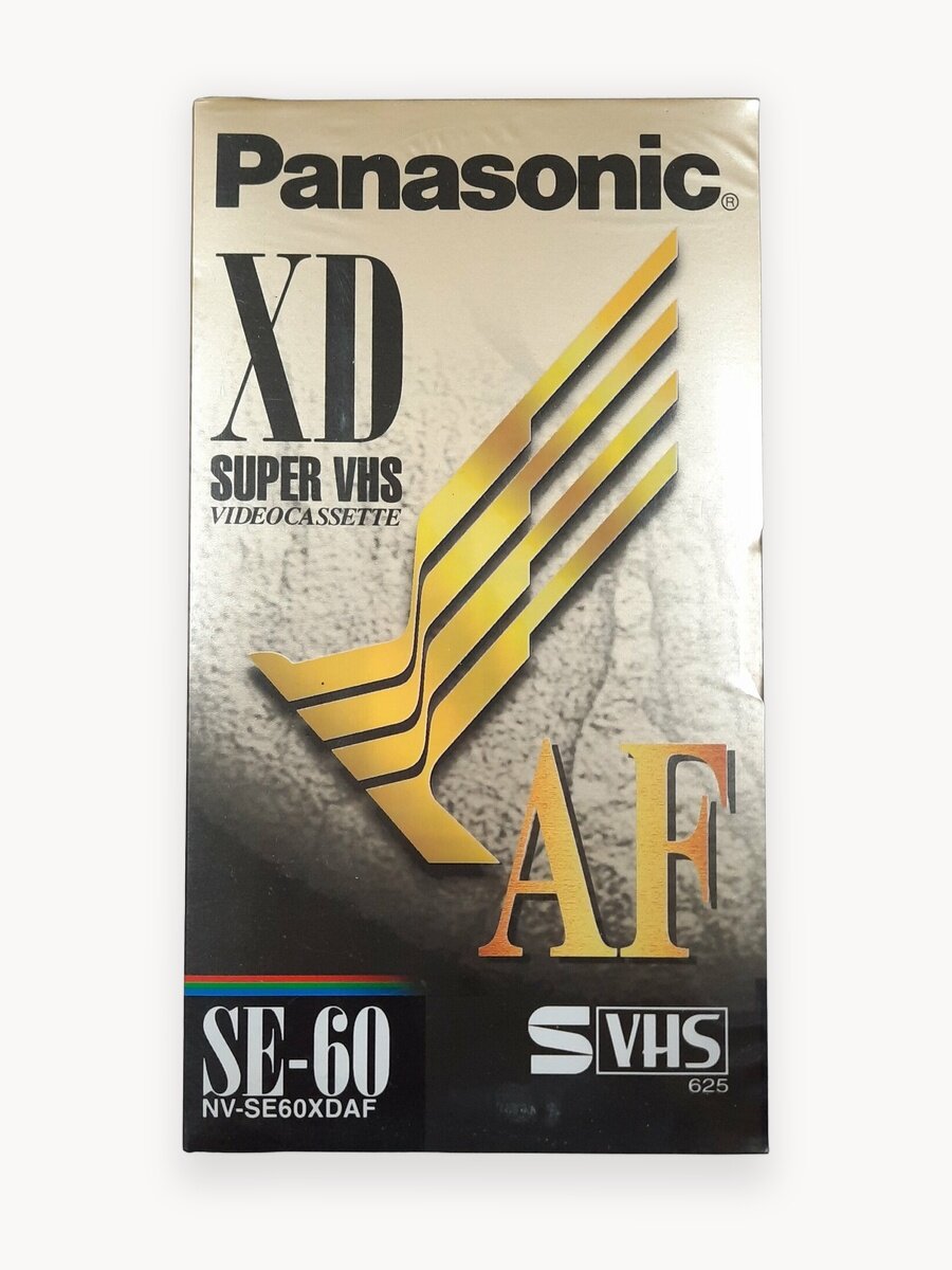 Видеокассета формата SVHS, Super VHS, Panasonic, XD SE-60, NV-SE60XDAF, 60 минут, для профессиональных видеокамер.