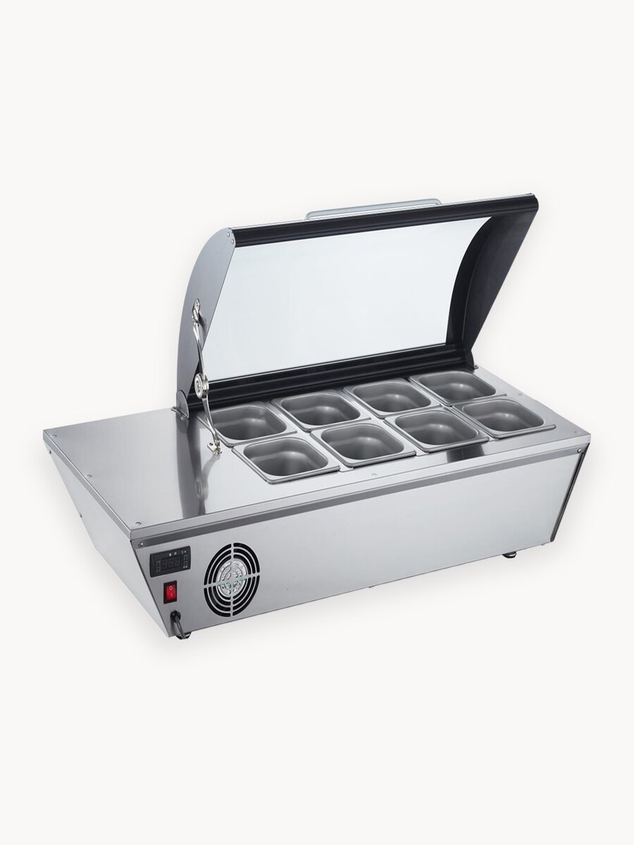 Холодильная витрина Wistora WRTW-67-1, настольная, для ингредиентов, линия раздачи