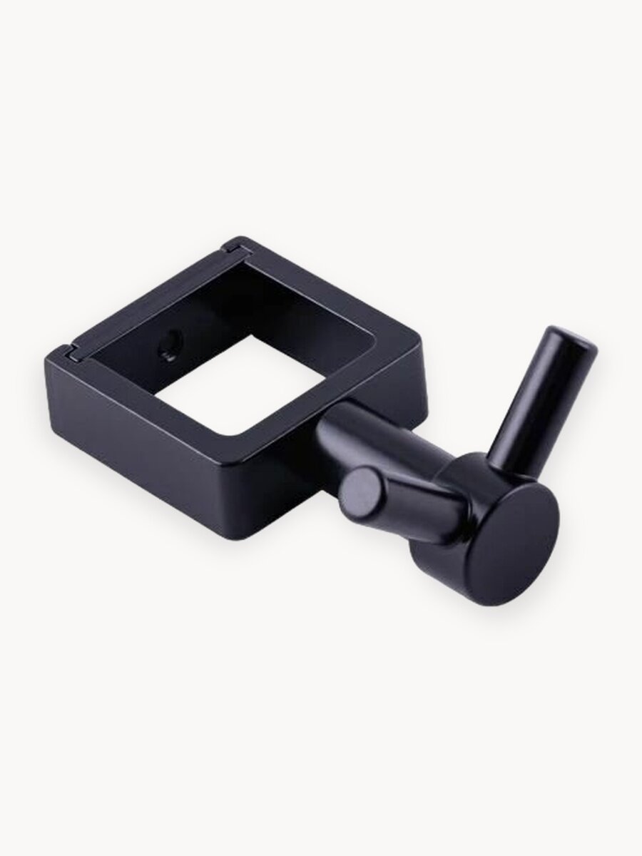 Вешалка- крючок для полотенцесушителя из квадратного профиля (30мм), черный.