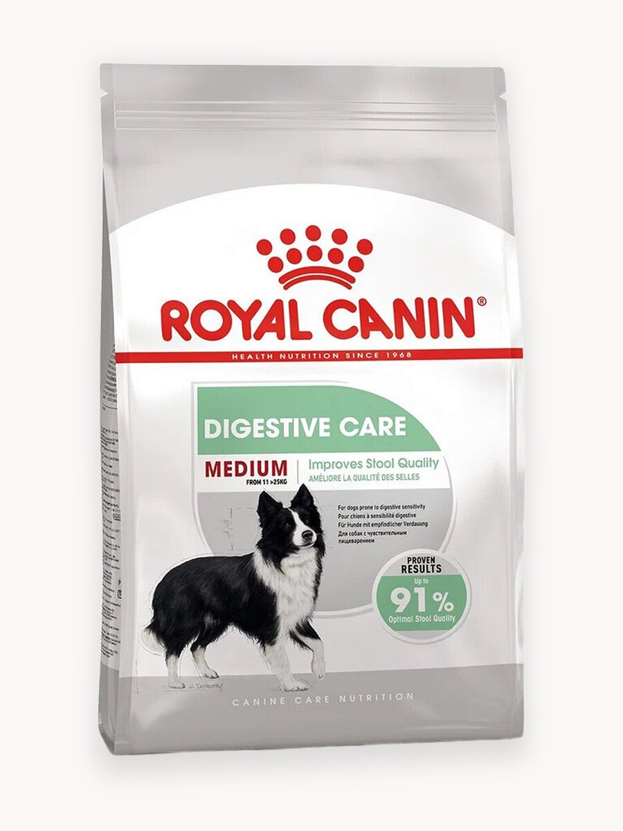 Сухой корм для собак средних пород Royal Canin Medium Digestive Care при чувствительном пищеварении, 3 кг