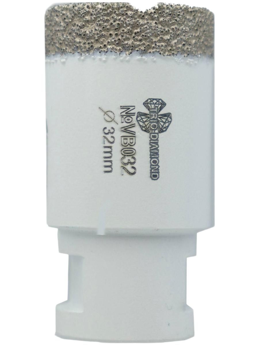 Коронка алмазная М14х32 мм TRIO-DIAMOND Vacuum Brazed по керамике и керамограниту