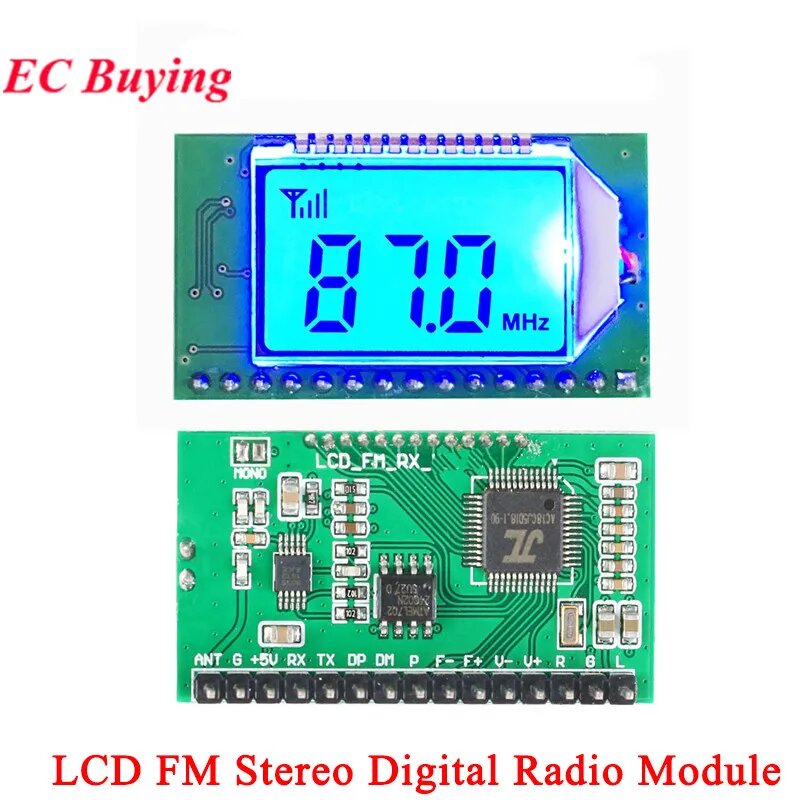 EC Buying DSP PLL цифровой FM радиомодуль 87-108 МГц LCD Receiver