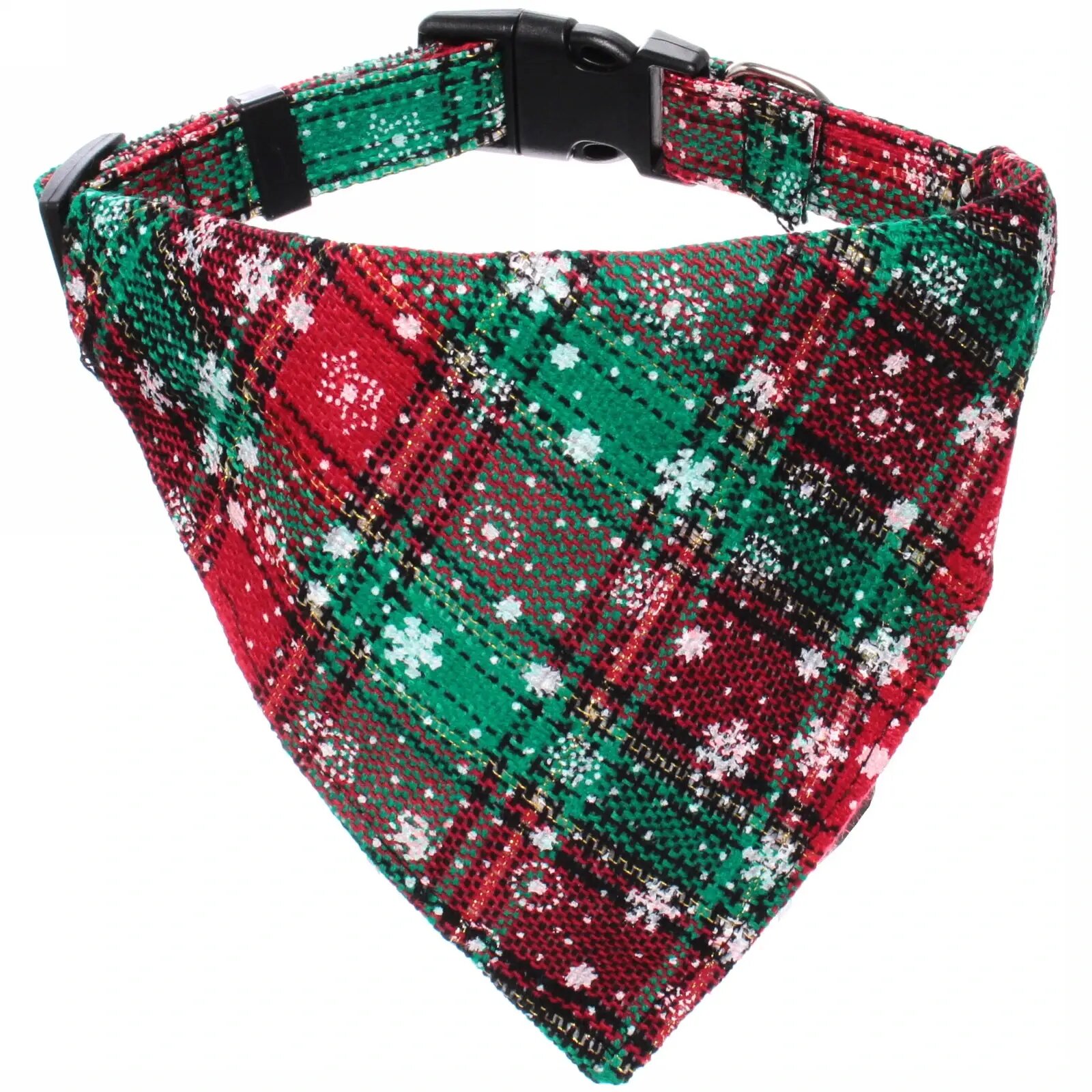 Ошейник-бандана для собак "МурГаф", зеленый, 1.5*34см, регулируемый