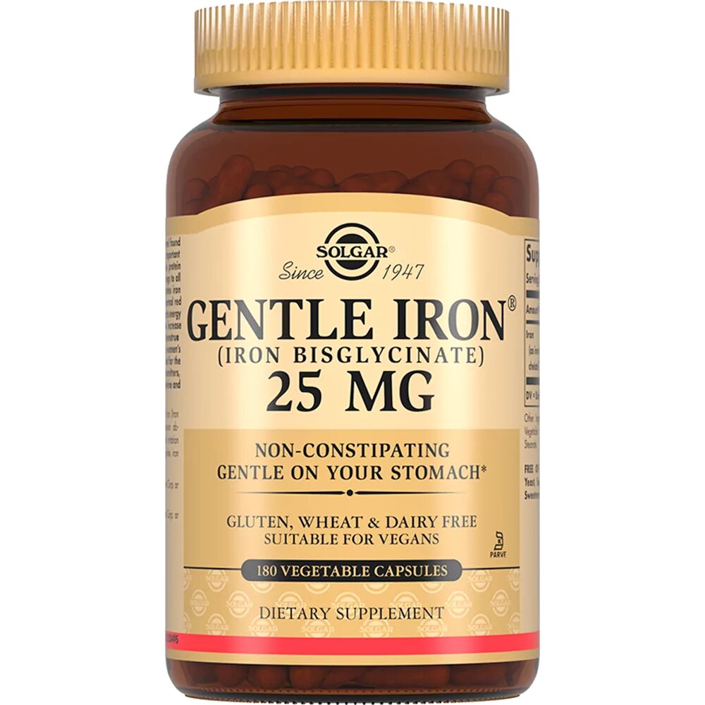 БАД Solgar Капсулы "Легкодоступное железо Gentle Iron", 180 шт.