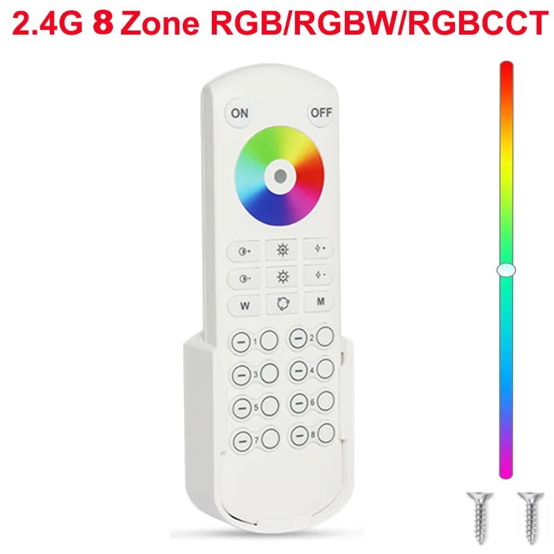 Пульт 2.4G 8 зон RGBW/RGBCCT для светодиодной ленты