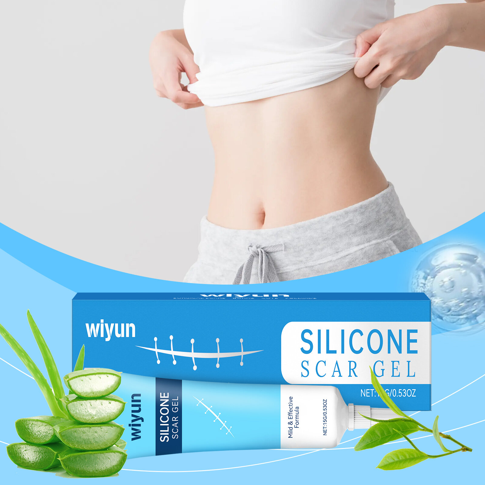 Гель Для Восстановления Кожи Wiyun Бережно Восстанавливает Увлажняющие Неровности Тела, Разглаживает Кожу, Гель Для Ухода За Кожей