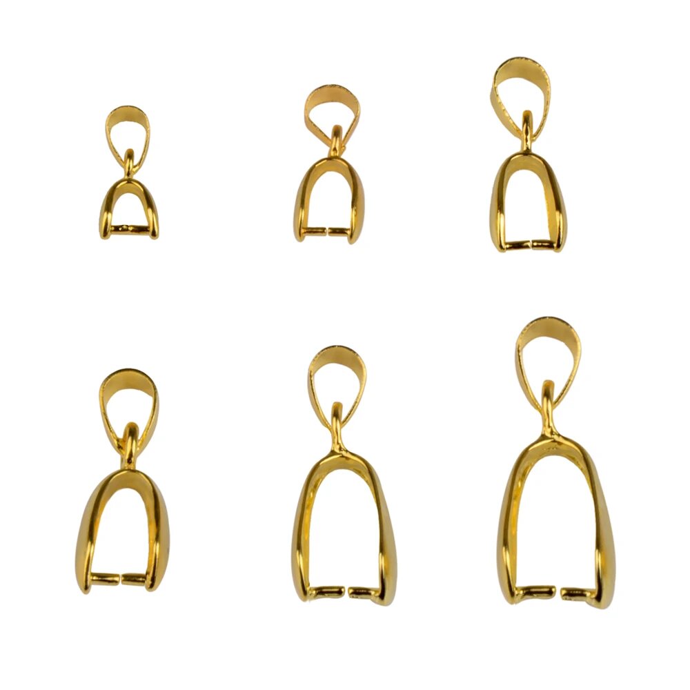 Зажимы для подвесок 14MM, GOLD color