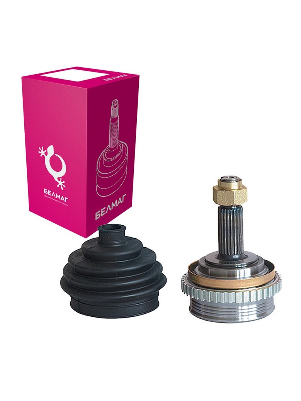 ШРУС для а/м ВАЗ 1118/2170 Приора наружный под АБС "БелМаг" (пыльник+хомуты)