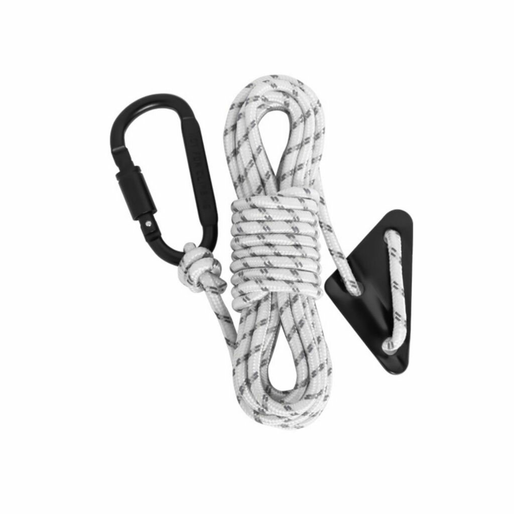 5 наружных светоотражающих ветровых канатов, мм жирных палаточных канатов-белая веревка и черная пряжка