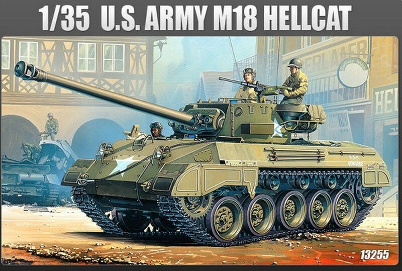 Сборная модель "Техника САУ M18 Hellcat" (1:35), артикул 13255