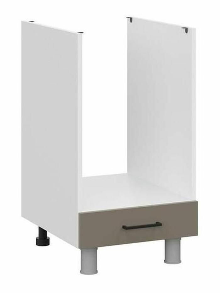 Кухонный модуль напольный, стол под духовку Сектор с ящиками, 45х53.8х82.4 см, Белый / Базальт