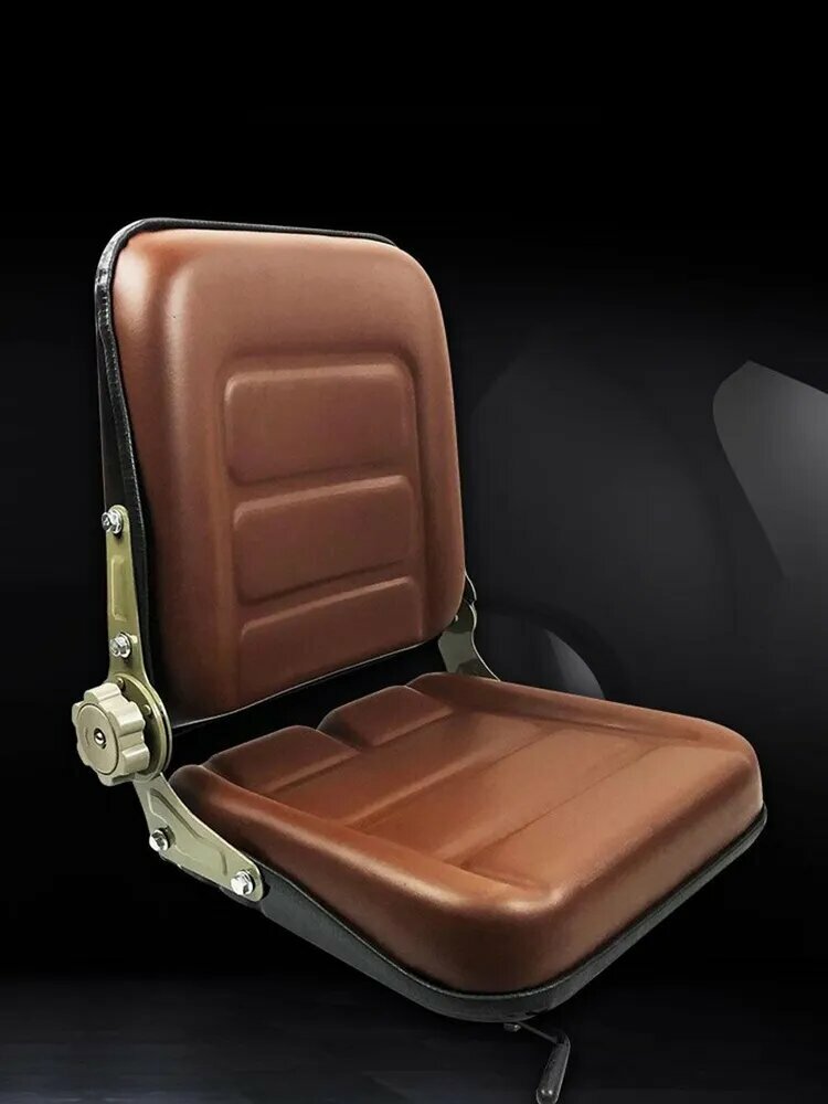 Сиденье для трактора, минитрактора / Кресло универсальное в лодку со спинкой/ Складной
