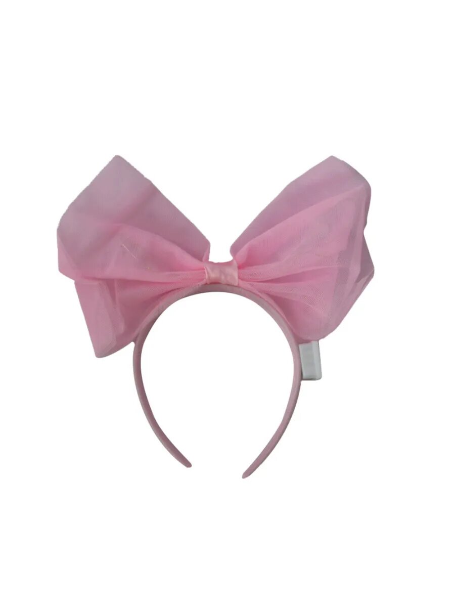 Ободок карнавальный "Бантик" Нежно-розовый / веселый праздник