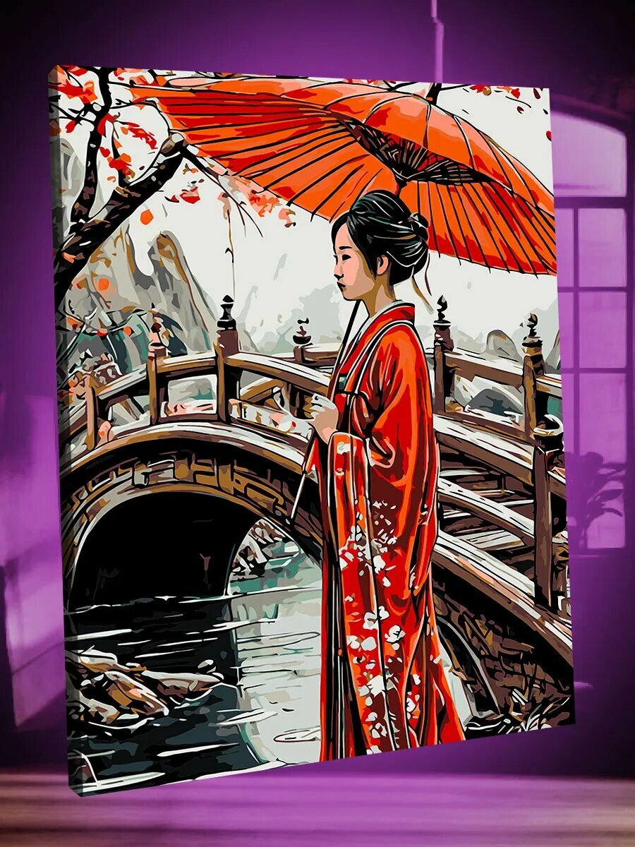 Картина по номерам Гейша