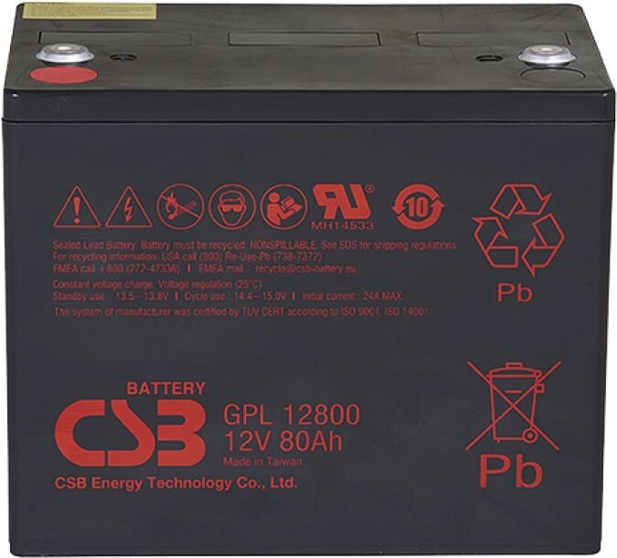 Аккумуляторная батарея для ИБП CSB GPL12800 12В, 80Ач