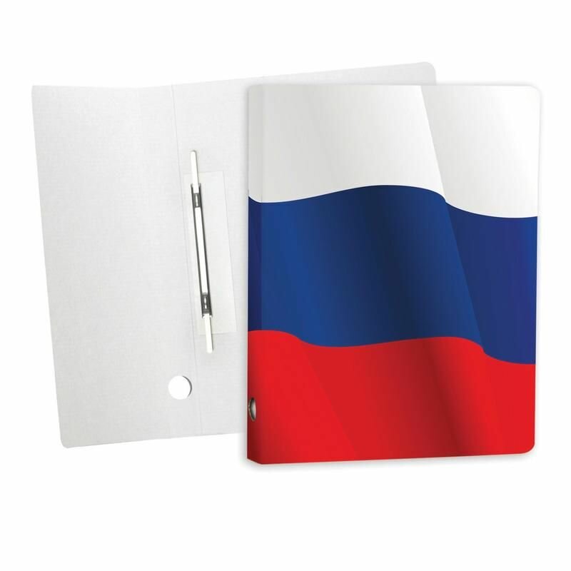 Папка-скоросшиватель Комус картонная А4 до 300 листов триколор (450 г/кв. м)