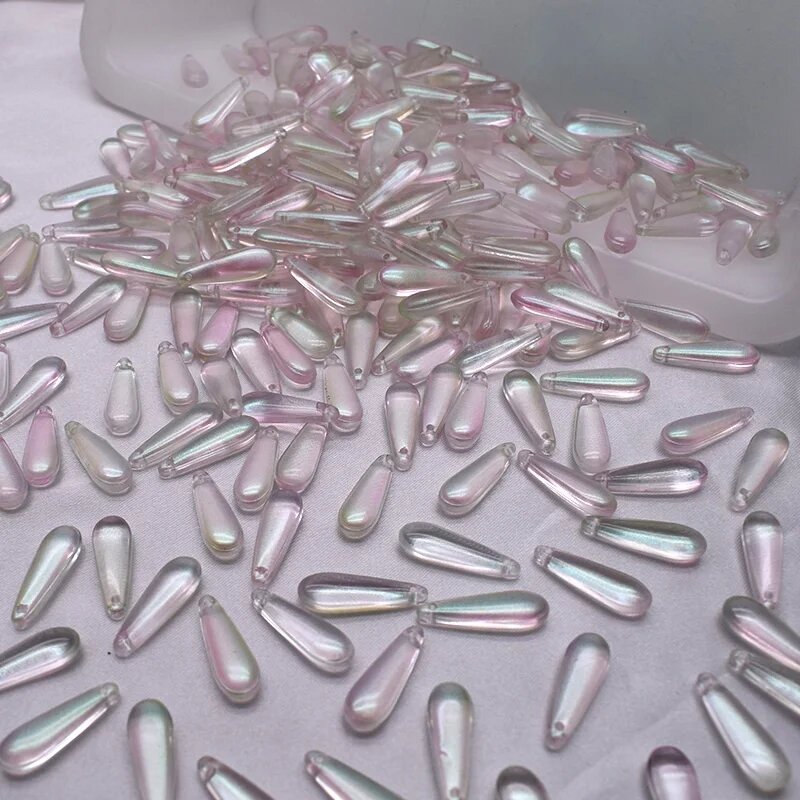 Чешские стеклянные бусины капли воды YanQi 30pcs, D-7x22mm