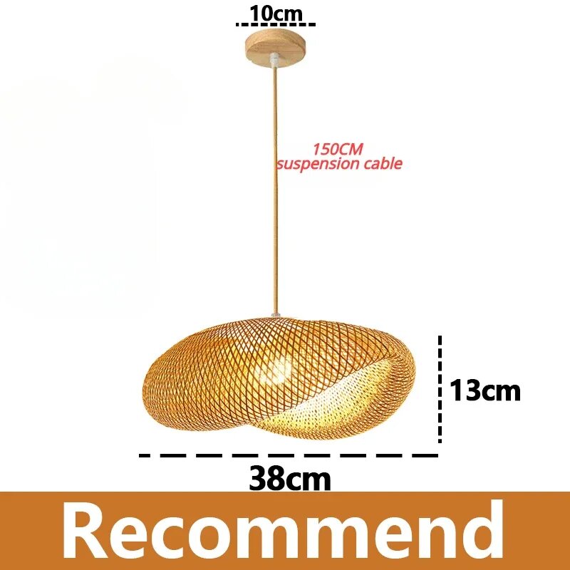 Подвесная люстра ZODOLAMP из бамбука, 1.5M Hot Sale, Warm light