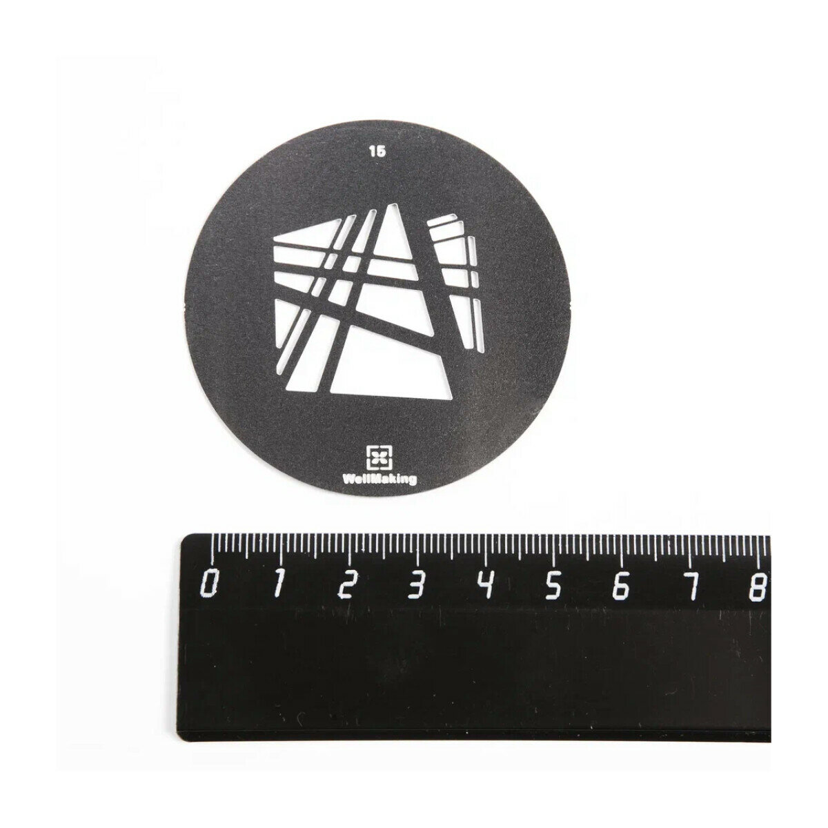 Маска гобо Ø 58 мм штрихи Fotokvant GMW-15 Gobo mask для оптических насадок