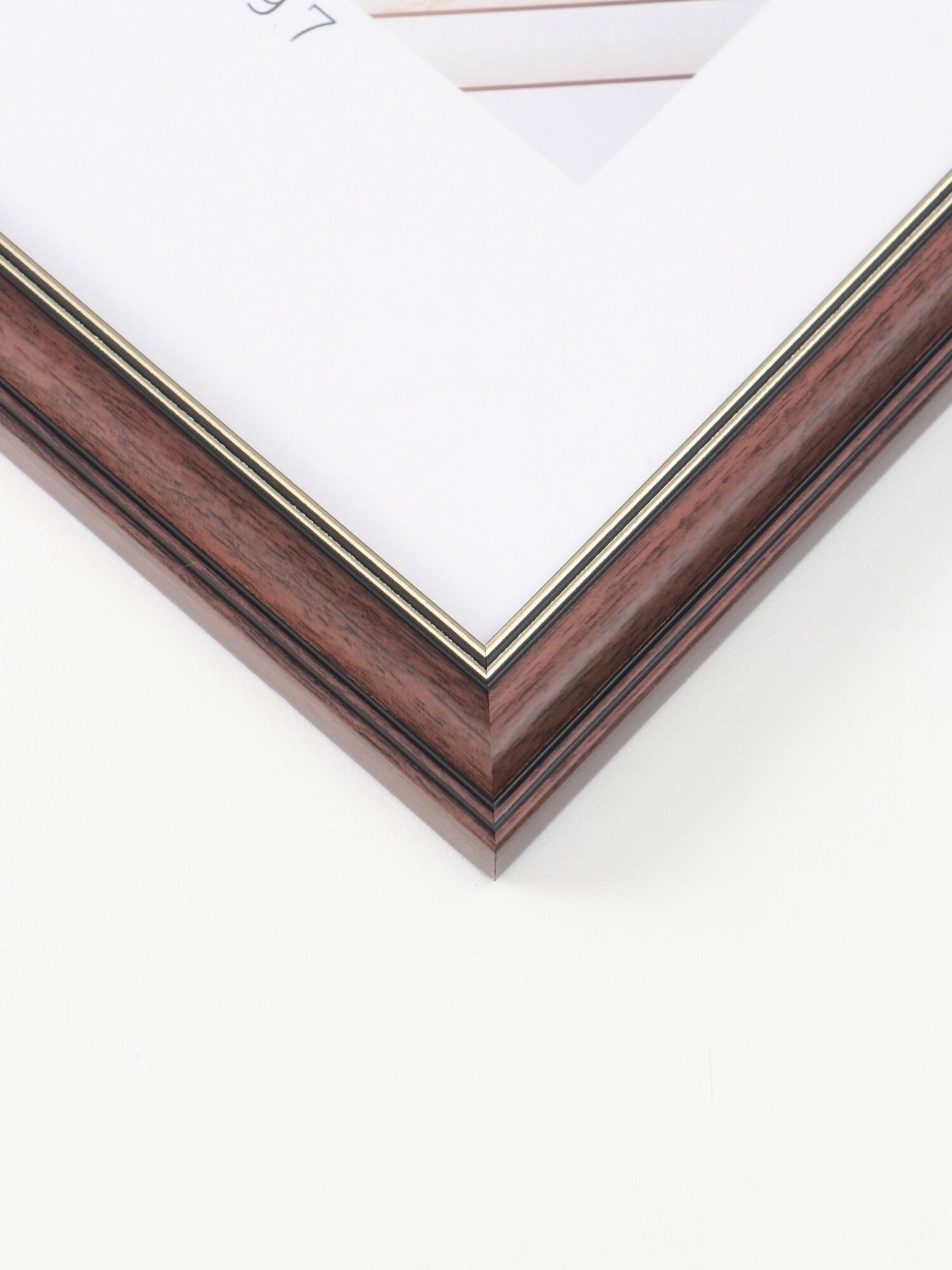 Рамка для фото а4 / рамка для фото пластик / 21х29,7, коричневый